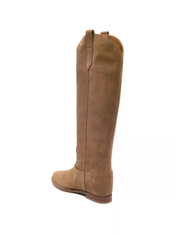 VIA ROMA 15 Round-toe Knee High Boots - Neutrals