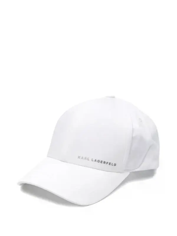Karl Lagerfeld Logo Cap - White