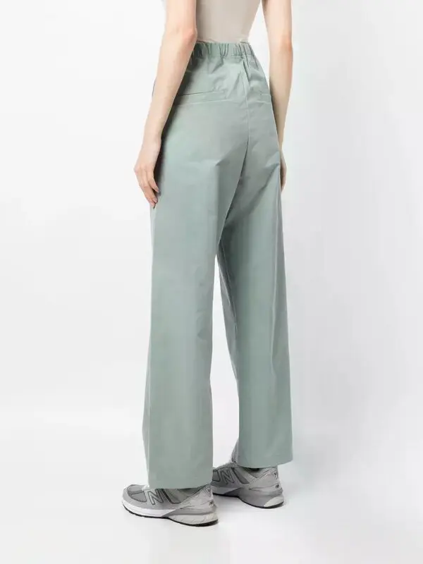 Fear Of God Logo-patch Drawstring-waist Trousers - Green