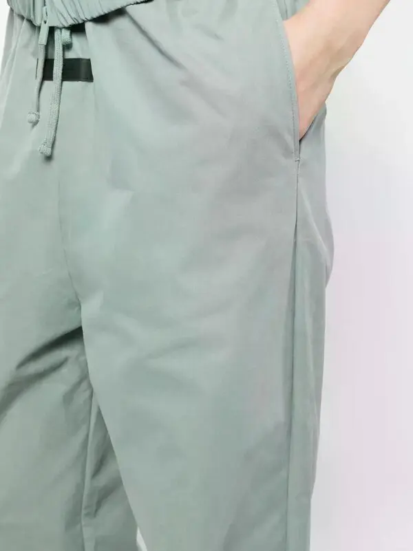 Fear Of God Logo-patch Drawstring-waist Trousers - Green