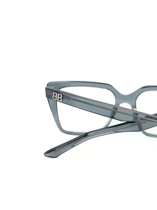 Balenciaga Square Frame Glasses - Black