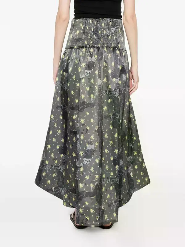 GANNI Floral Maxi Skirt With Pockets