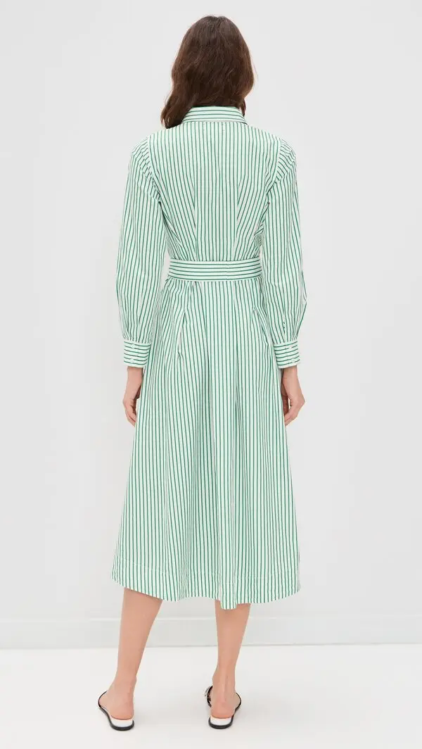 Xirena Simona Stripe Poplin Midi Dress