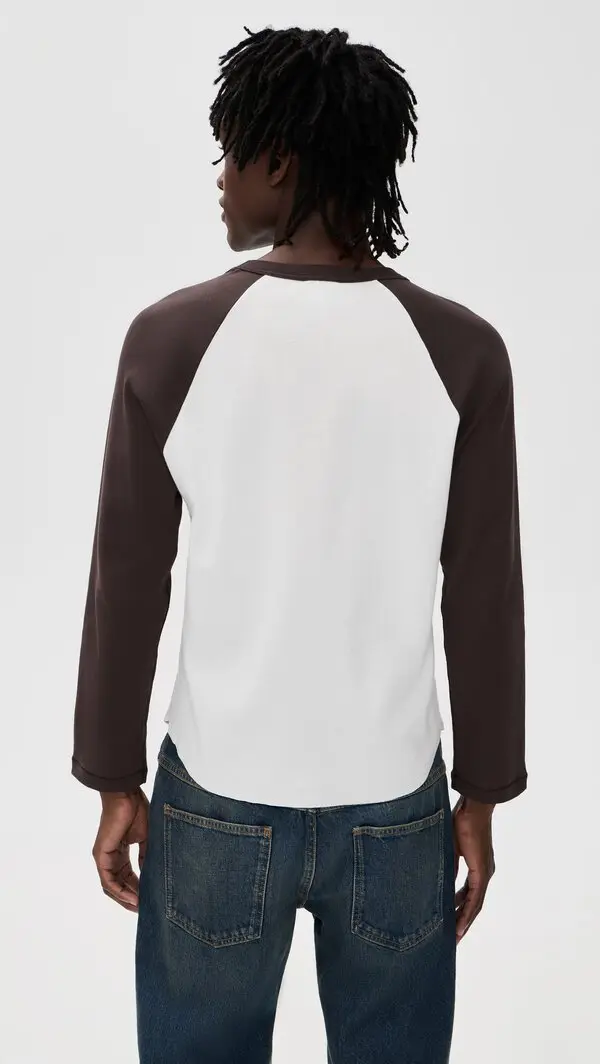 A.p.c. Raglan Long Sleeve Tee - Bld Beige/brown