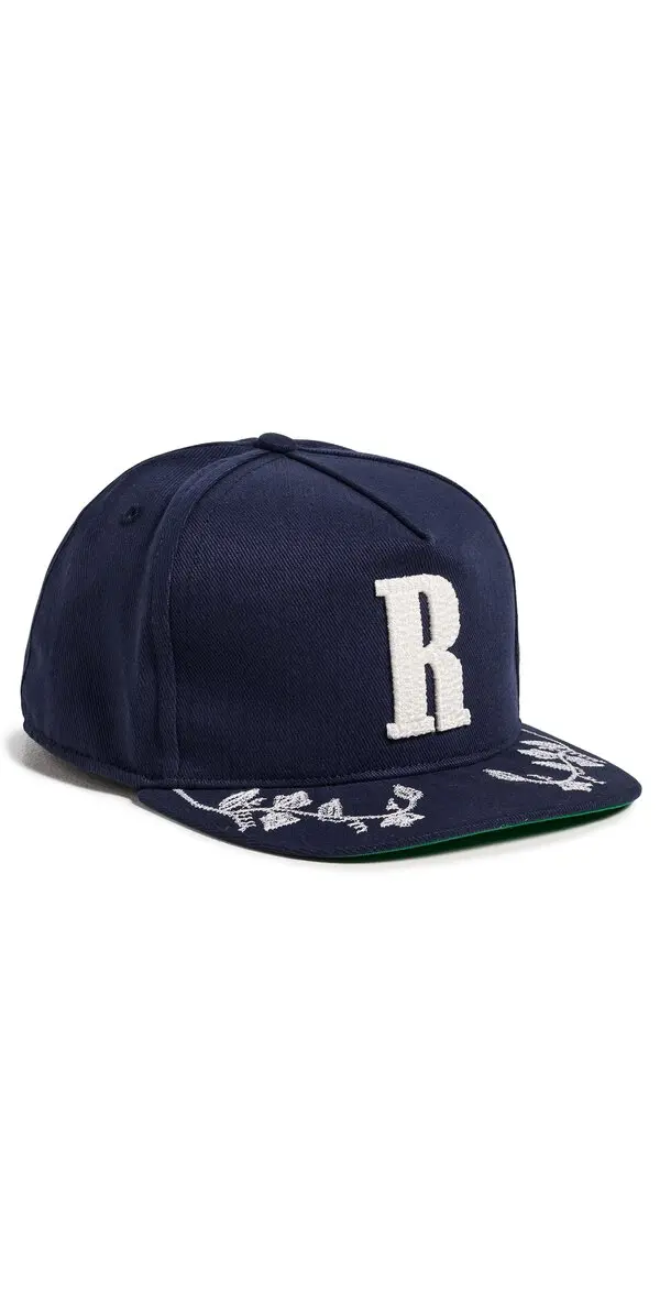 Rhude Grapevine R-crown Fitted Baseball Cap - Navy / White