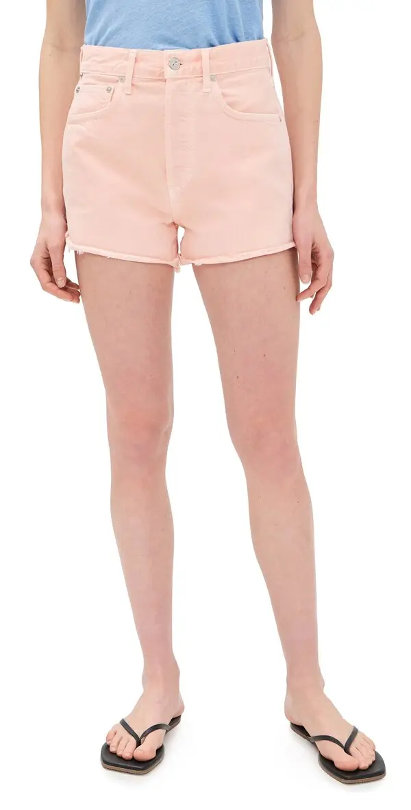 Citizens Of Humanity Marlow Vintage Denim Shorts - Melon Crème