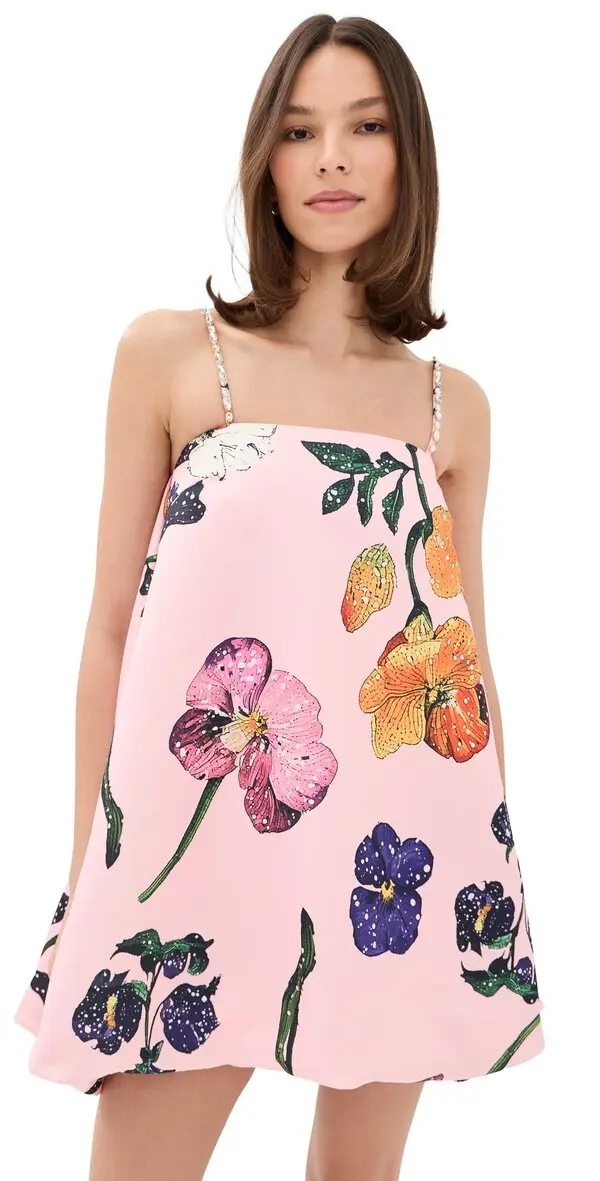 LEO LIN Patsy Embellished Puff Mini Dress - Wildbloom