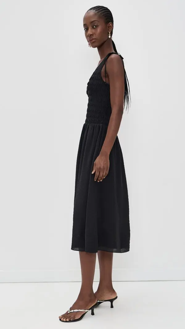 Paige Sebastian Midi Dress - Black