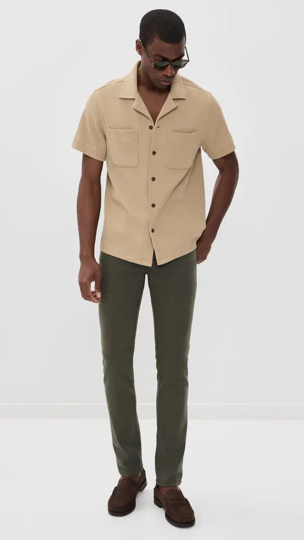 Paige Lennox Slim Stretch Jeans - River Moss