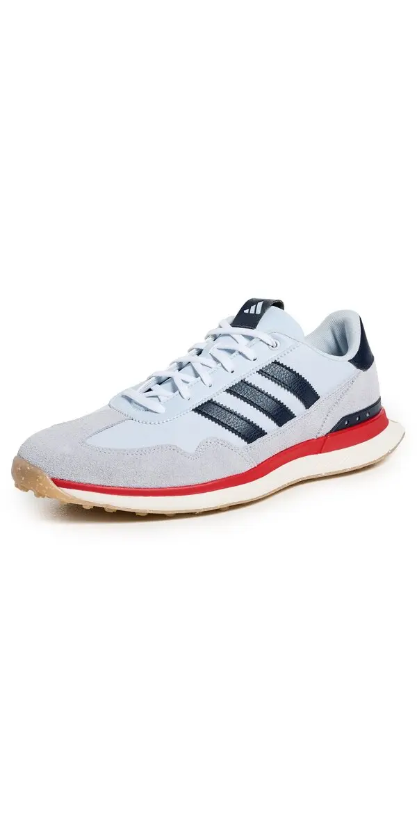 Adidas Textile Spikeless Golf Shoes - Crystal Sky/navy/scarlet