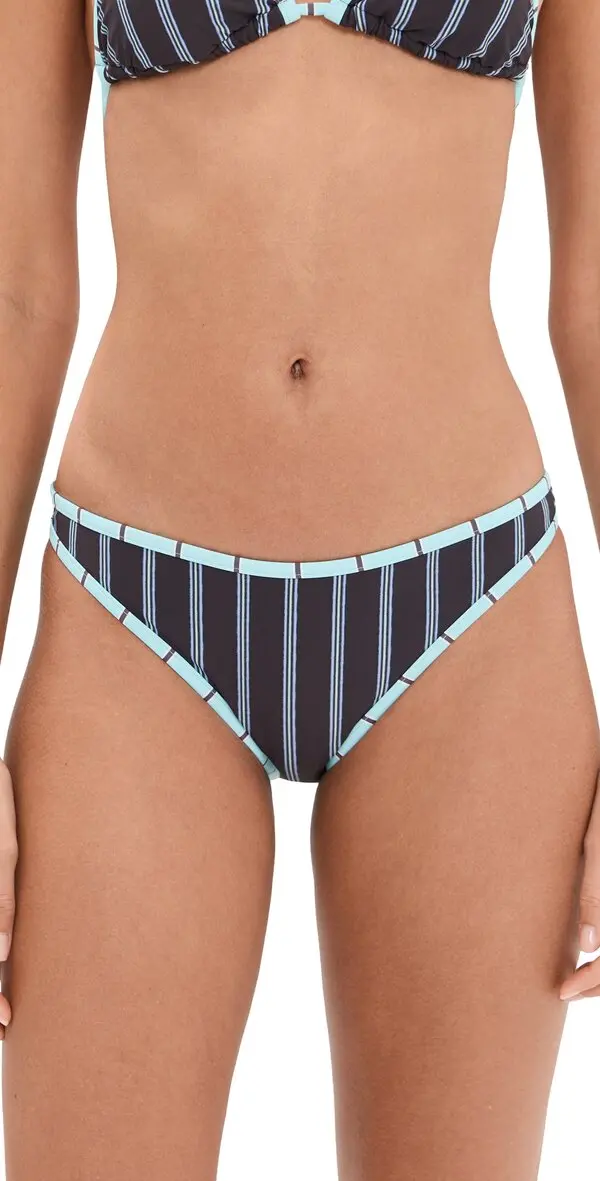 Staud Coto Bikini Bottom - Redondo Stripe