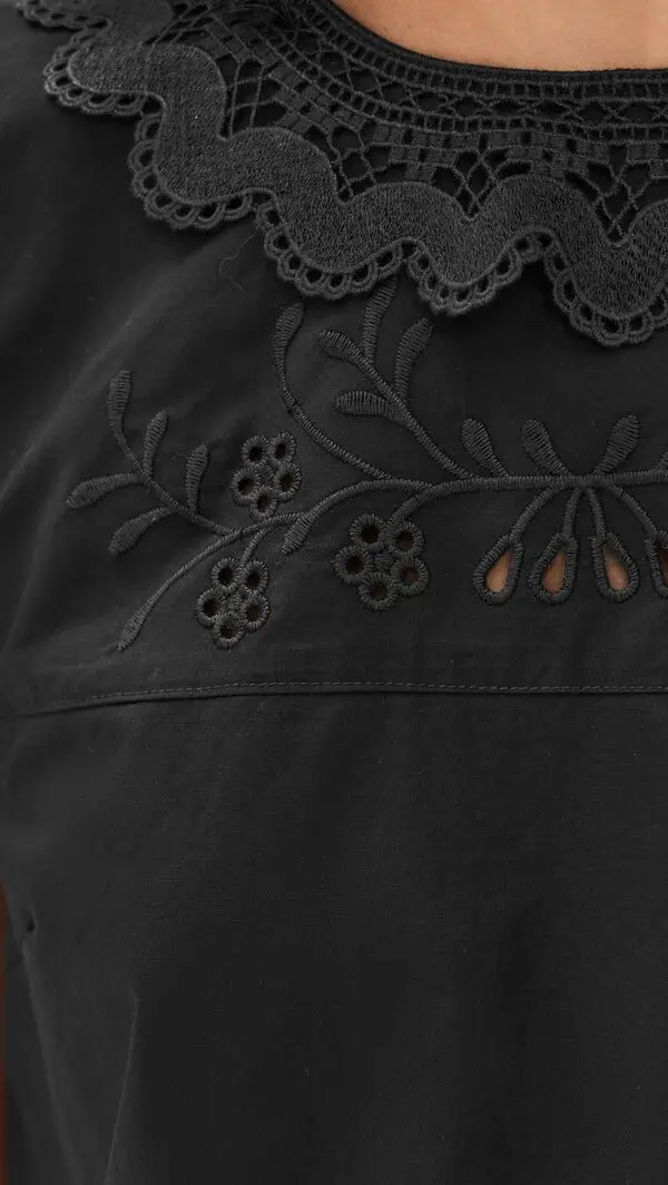 THE GARMENT Kirsten Ruffle Top - Black