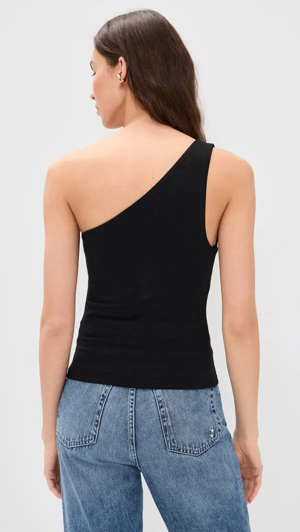 Good American Super Stretch Shoulder Tank - Black001