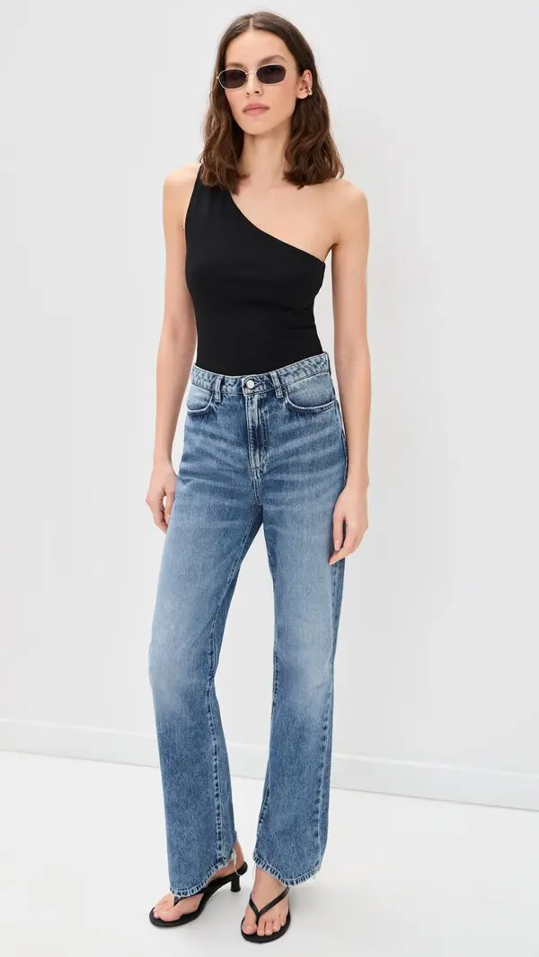 Good American Super Stretch Shoulder Tank - Black001