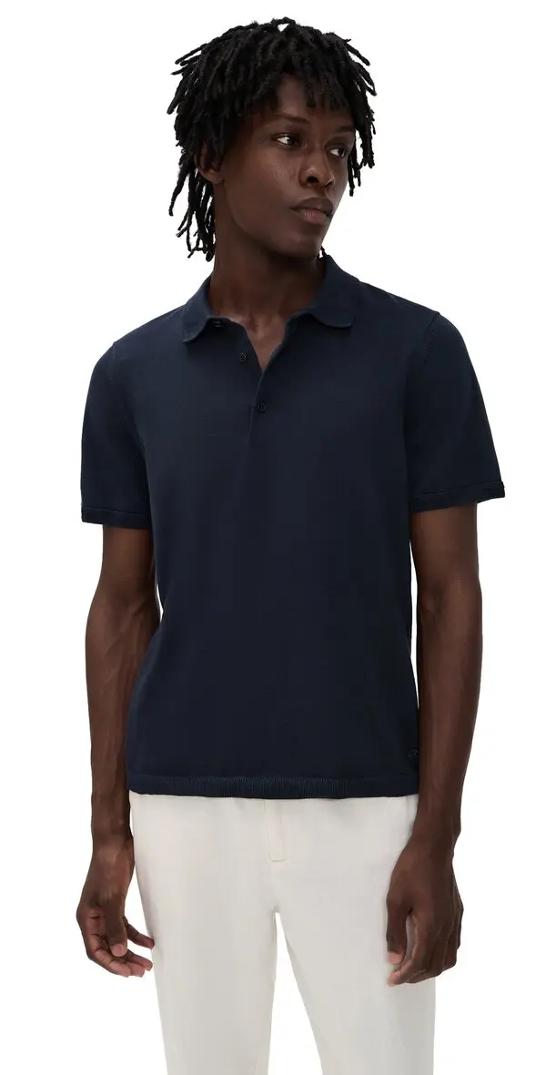 Reigning Champ Supima Knit Riviera Polo - Navy