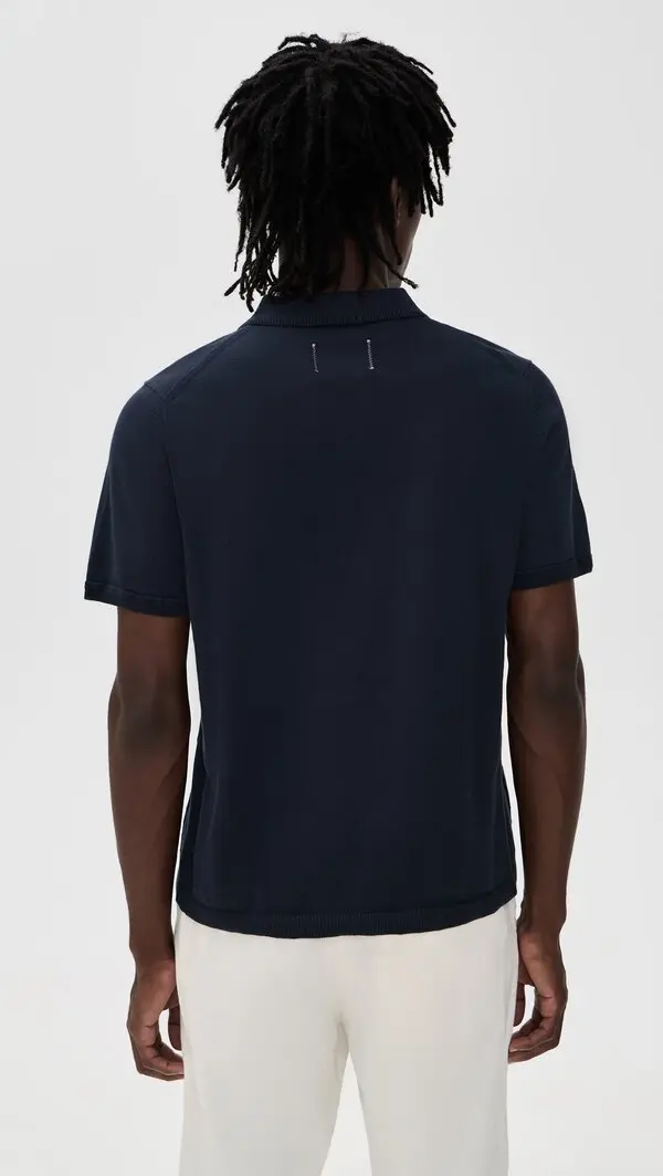 Reigning Champ Supima Knit Riviera Polo - Navy