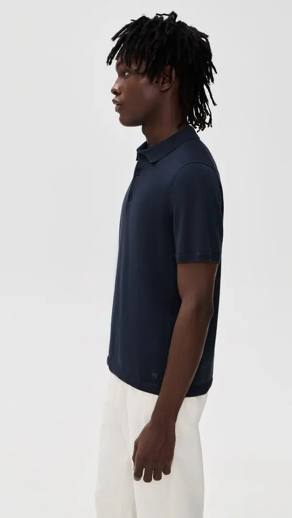 Reigning Champ Supima Knit Riviera Polo - Navy