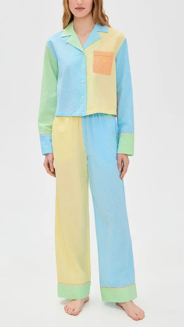 Polo Ralph Lauren Mixed Seersucker Pajama Set
