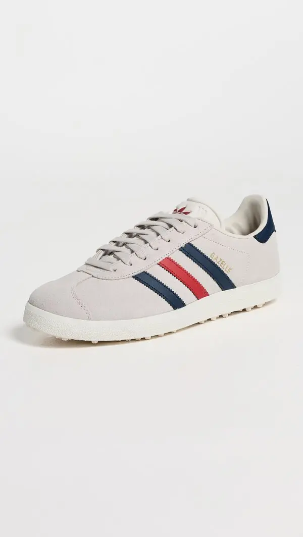 Adidas Gazelle Spikeless Golf Shoes - Alumina/indigo/scarlet