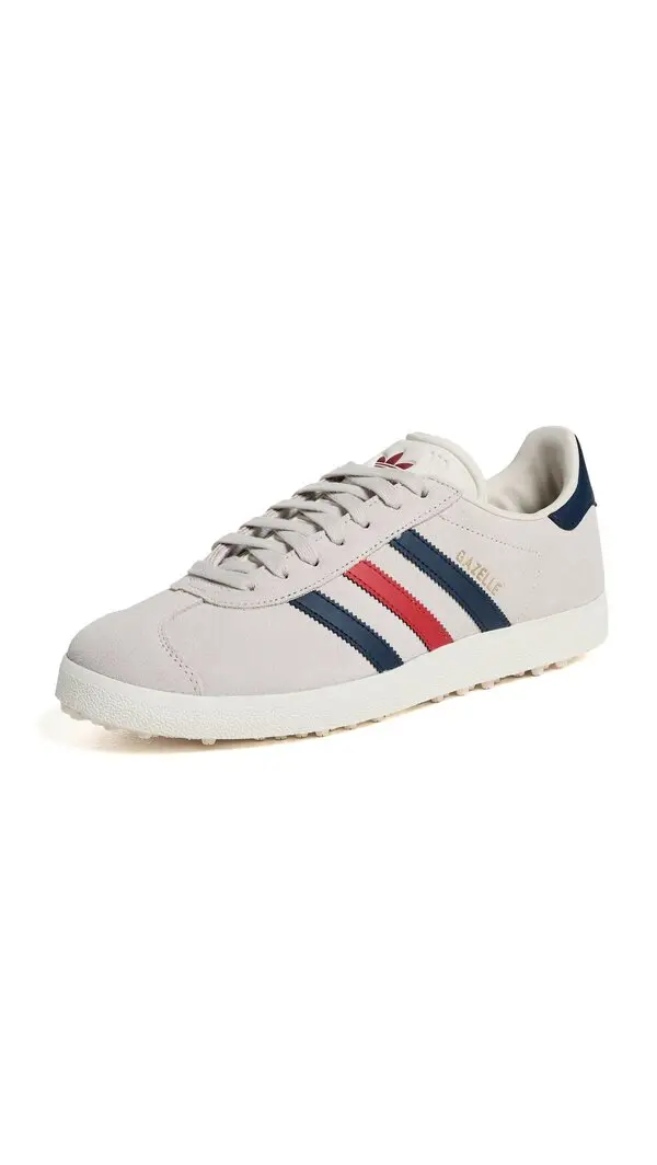 Adidas Gazelle Spikeless Golf Shoes - Alumina/indigo/scarlet