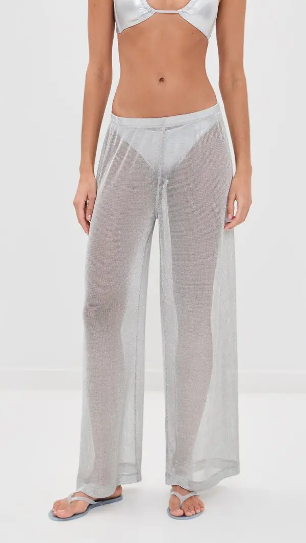Staud Ali Metallic Pants