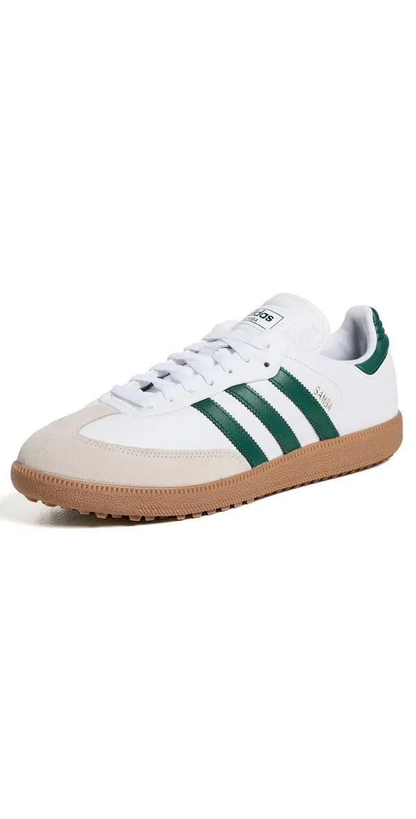 Adidas Samba Spikeless Golf Sneakers - White/collegiate Green/gum4