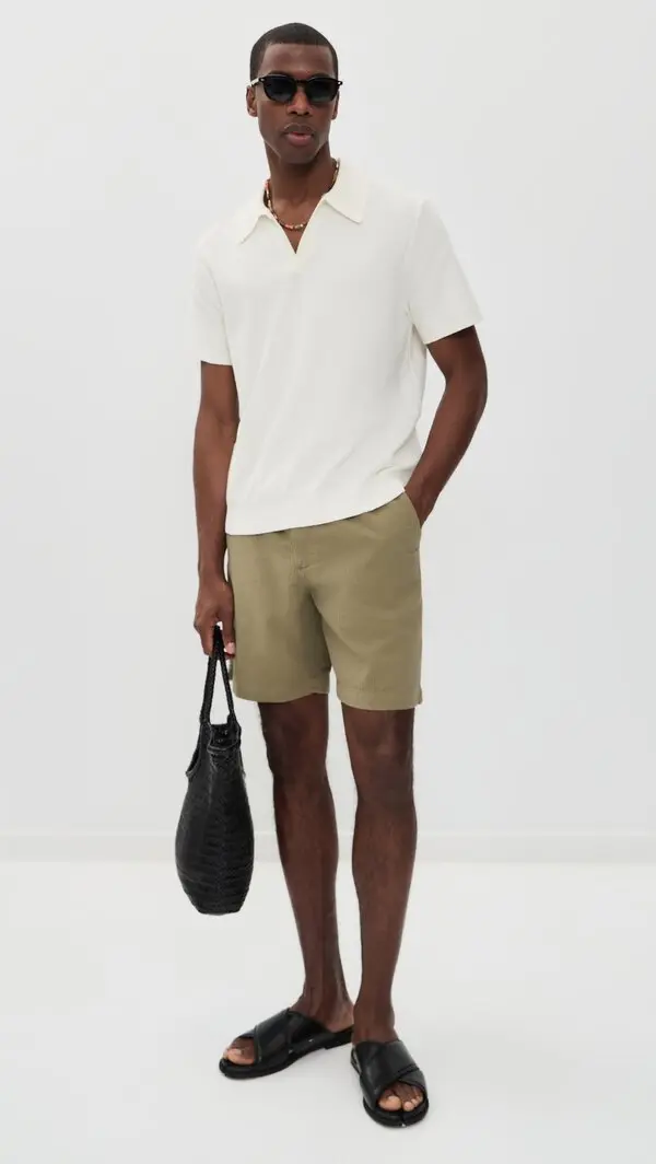 WAX LONDON Cotton Linen Blend Shorts