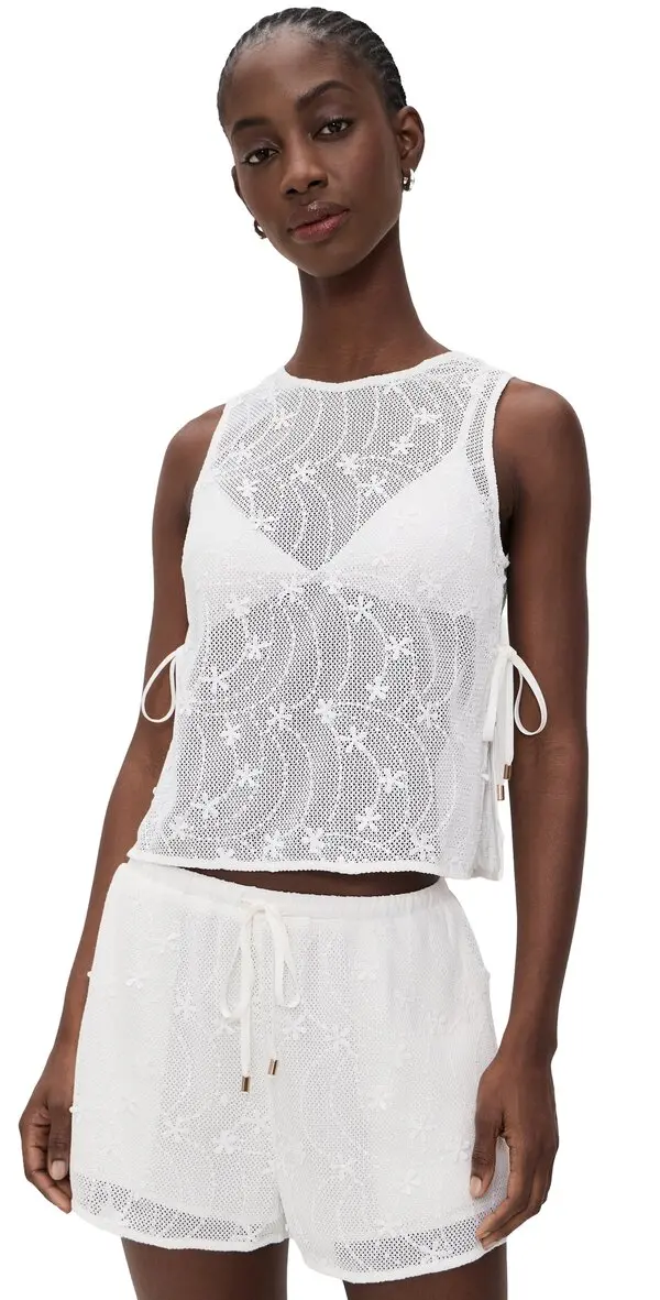 Minkpink Sundara Lace Top - White
