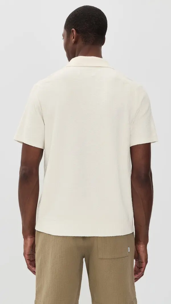 WAX LONDON Boucle Siena Polo - Ecru