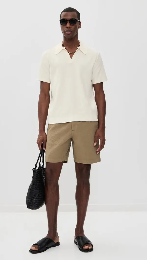 WAX LONDON Boucle Siena Polo - Ecru