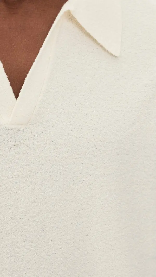 WAX LONDON Boucle Siena Polo - Ecru