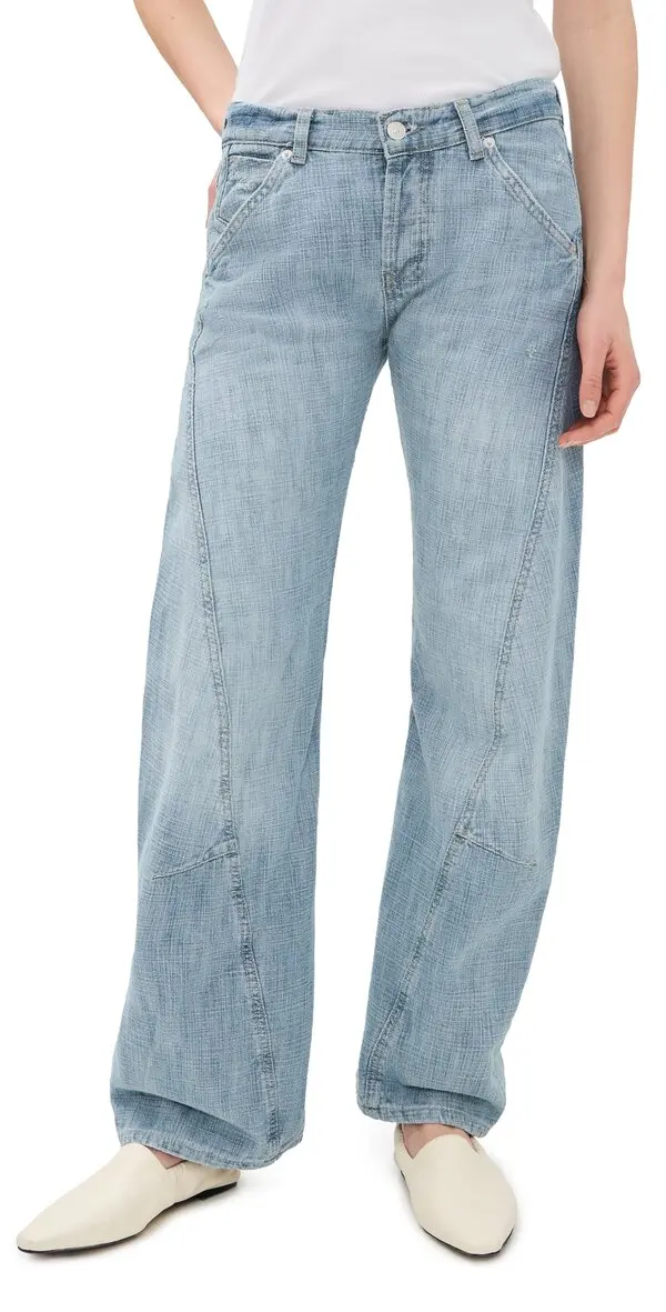 Free People Highland Low Rise Jeans - Art School
