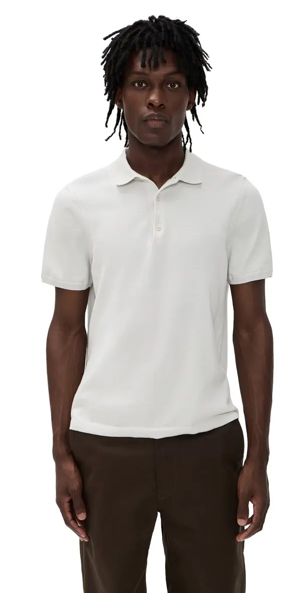 Reigning Champ Supima Knit Riviera Polo - Oyster