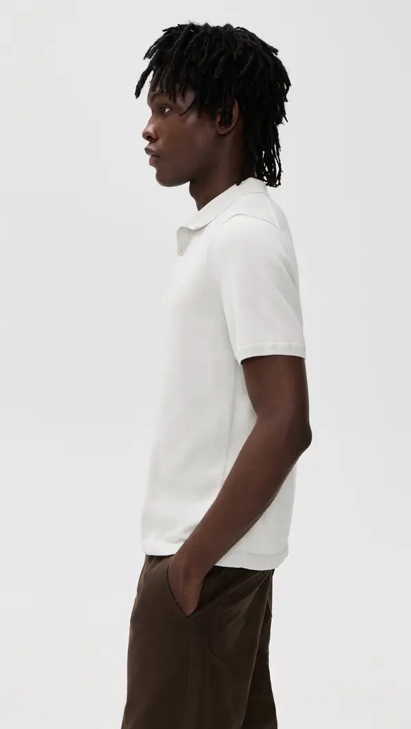 Reigning Champ Supima Knit Riviera Polo - Oyster