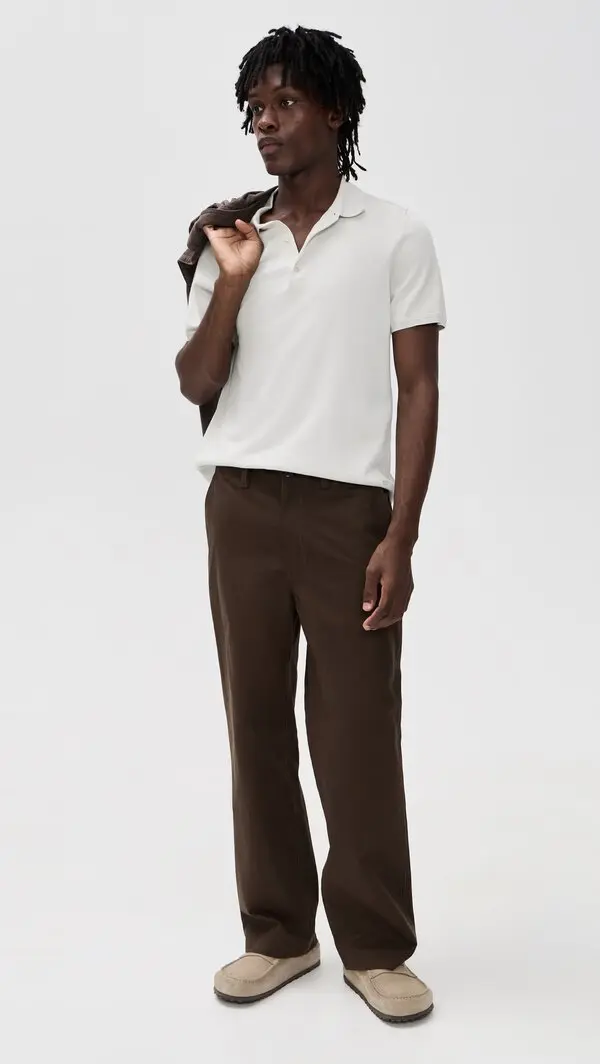 Reigning Champ Supima Knit Riviera Polo - Oyster