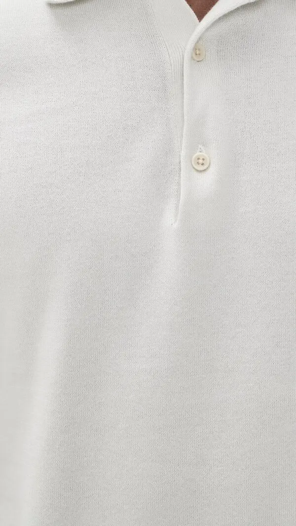 Reigning Champ Supima Knit Riviera Polo - Oyster