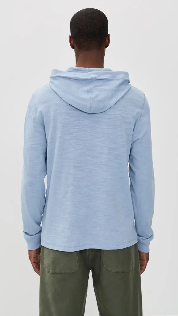 Faherty Brand Sunwashed Slub Hoodie - Blue Isle