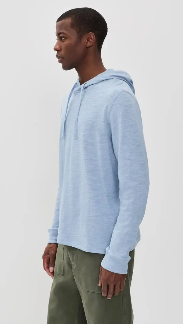 Faherty Brand Sunwashed Slub Hoodie - Blue Isle