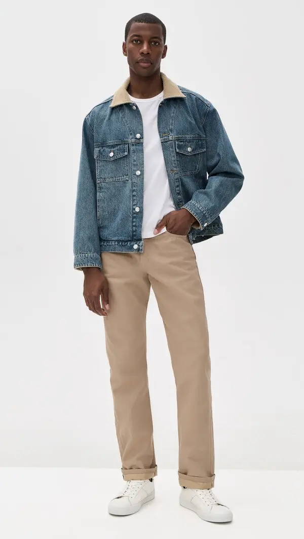 Naked & Famous Denim True Guy Selvedge Slacks - Beige