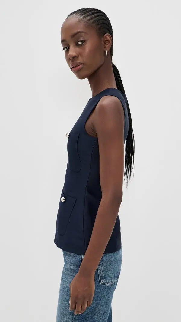 ALIGNE Sleeveless Top With Patch Pockets