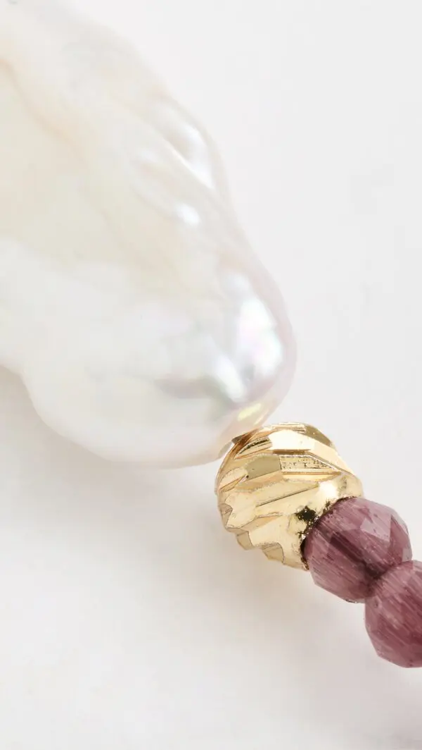 Maison Irem Solar Pearl Pendant Necklace
