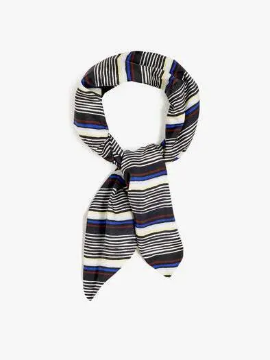 Proenza Schouler Amira Scarf - Black Multi