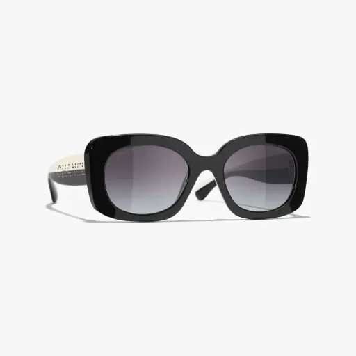 Chanel Square Sunglasses - Black