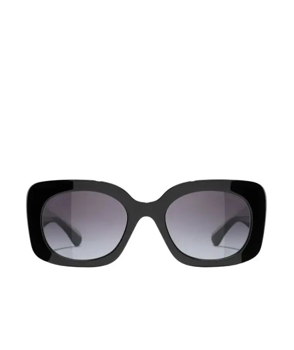 Chanel Square Frame Sunglasses - Black