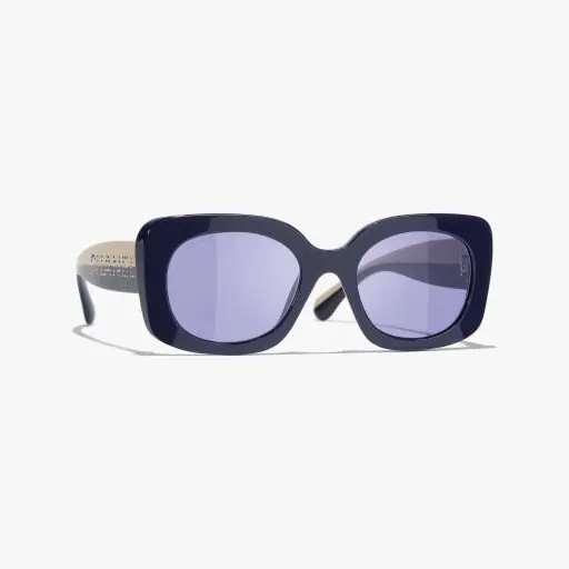 Chanel Square Sunglasses - Dark Blue