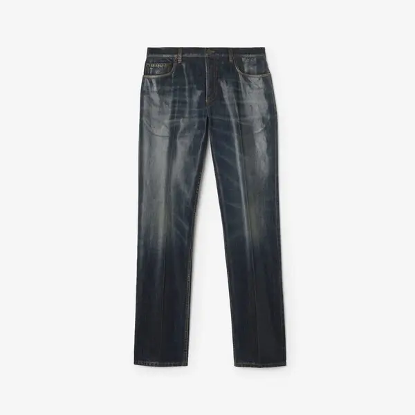 Burberry Slim Coated Jeans - Mid Blue