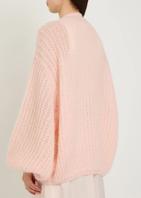 TOTEME Puffed Mohair-blend Cardigan