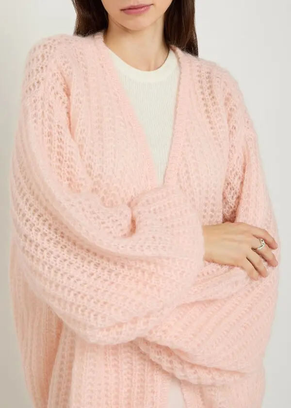 TOTEME Puffed Mohair-blend Cardigan