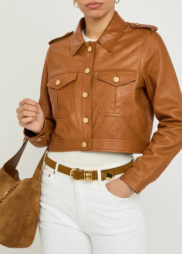 DEHANCHE Hollyhock Suede Belt - Brown