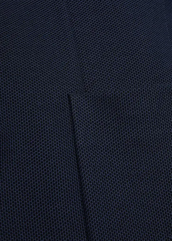 SLOWEAR Textured Cotton Blazer - Navy